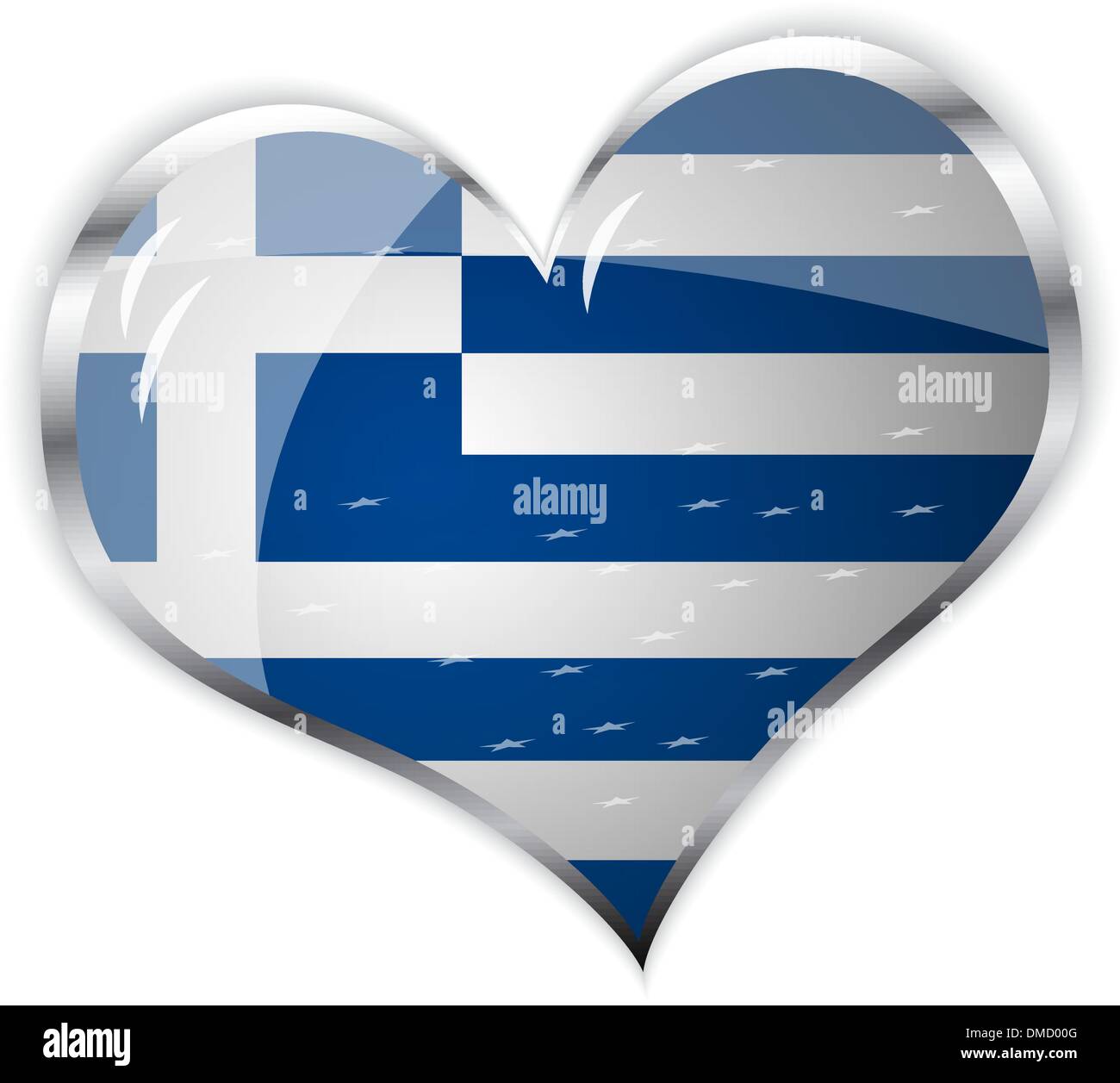 flag of greece in heart shape Stock Vector Image & Art - Alamy