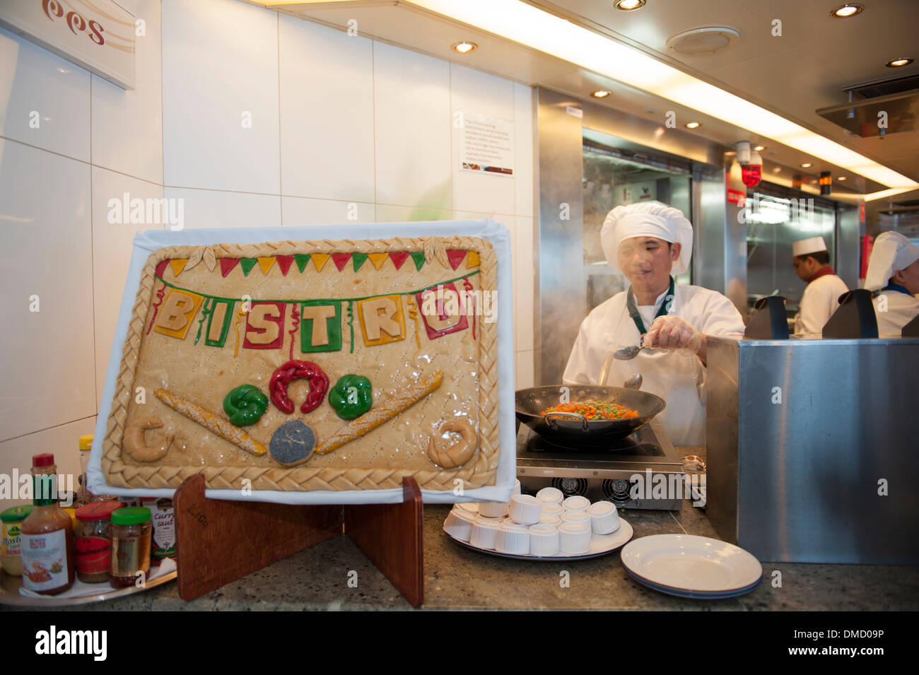 Preparing food in the Lido restaurant on Holland America Line's cruise ...
