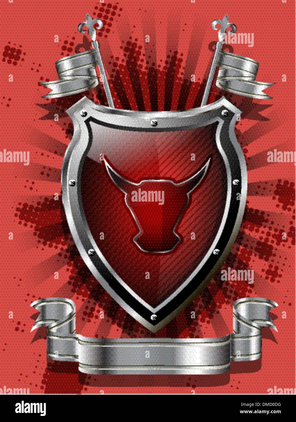 Red Bull Shield Stock Vector Image & Art - Alamy