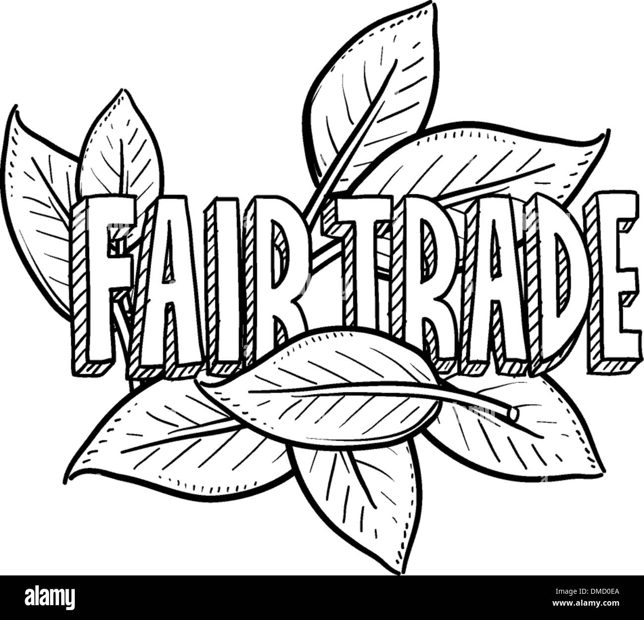 Fair trade sketch Stock Vector Image & Art - Alamy