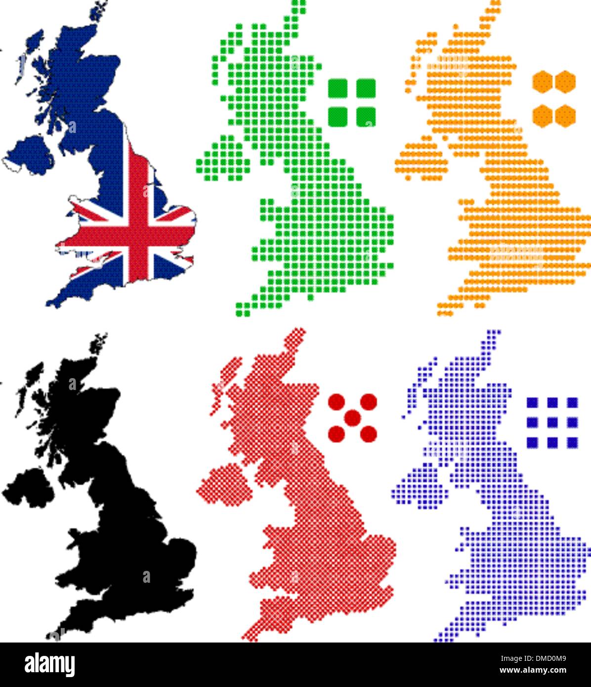 Uk map hi-res stock photography and images - Alamy