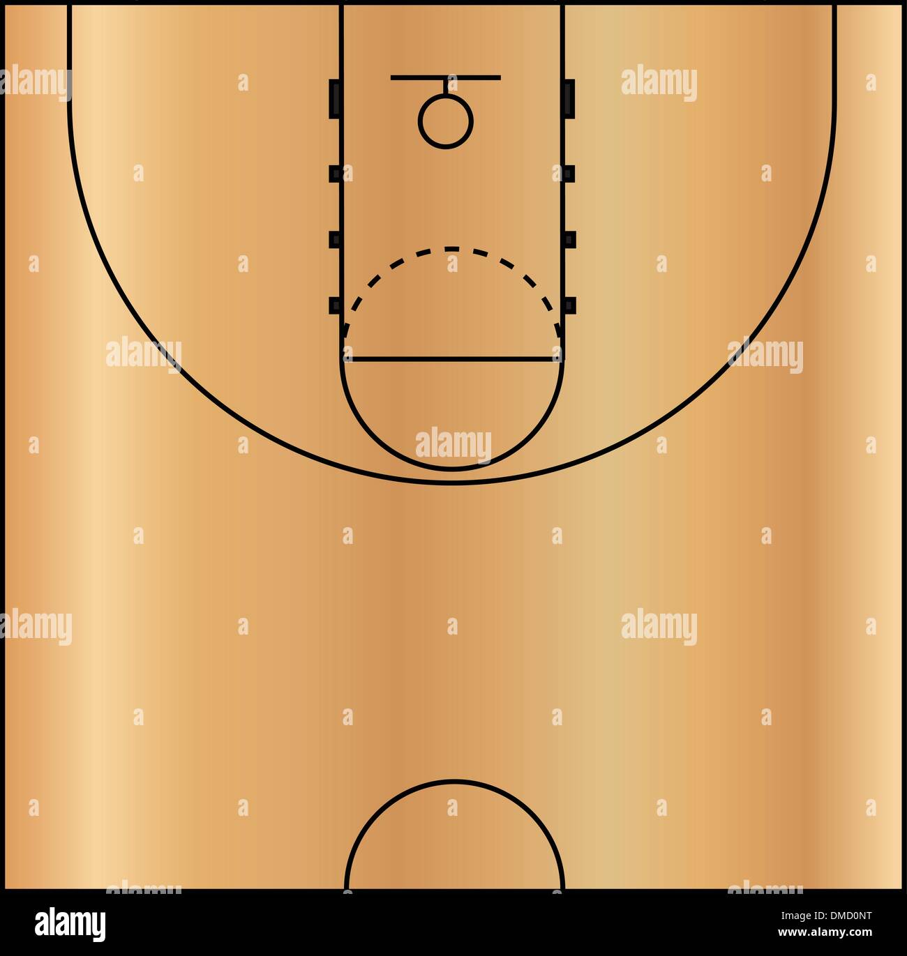 Basketball Half Court Line