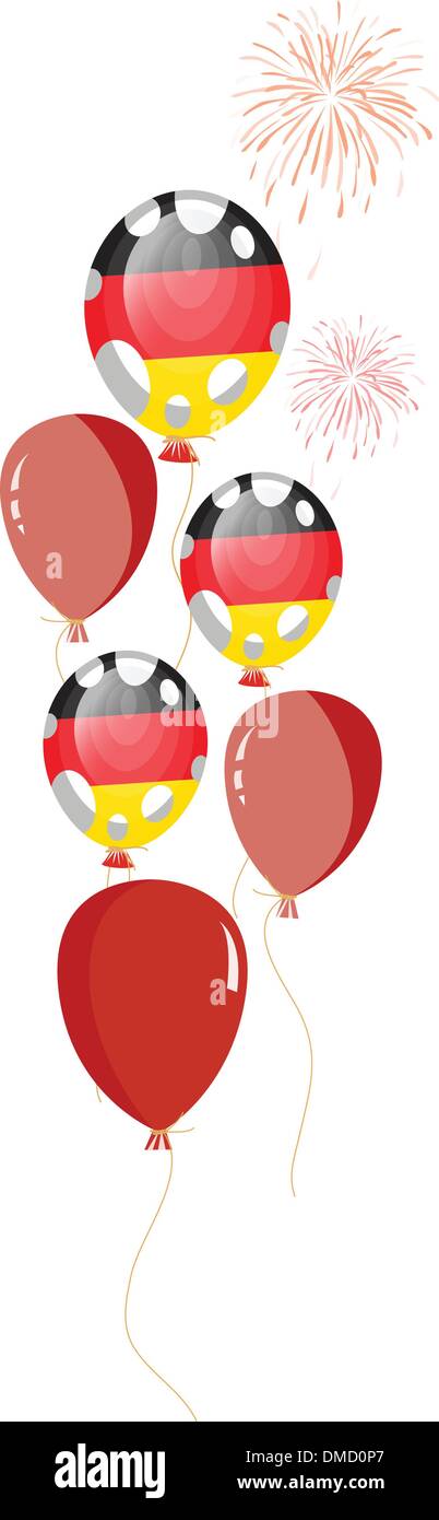 balloon of German flag Stock Vector Image & Art - Alamy