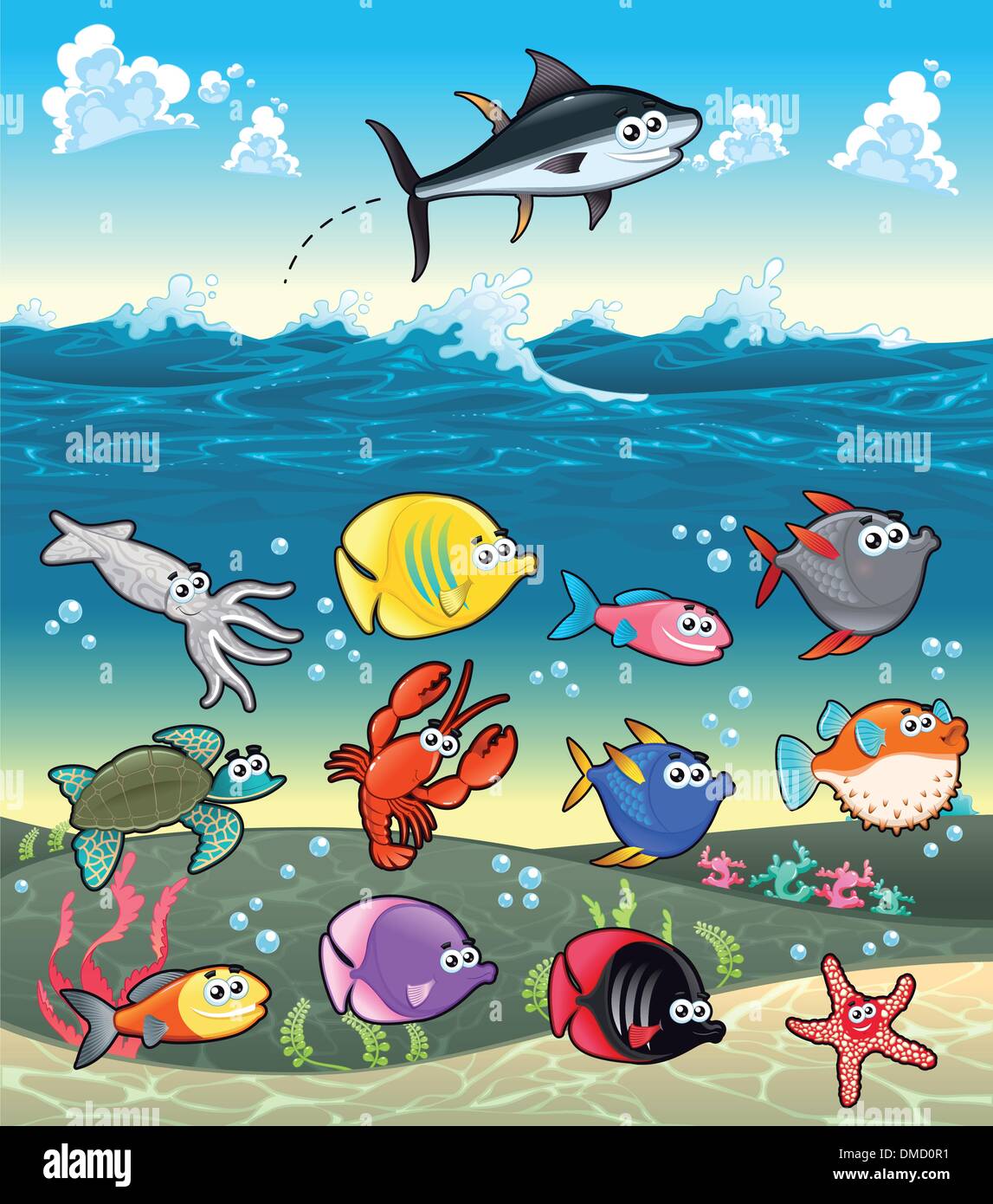 Lobster cartoon character hi-res stock photography and images - Alamy