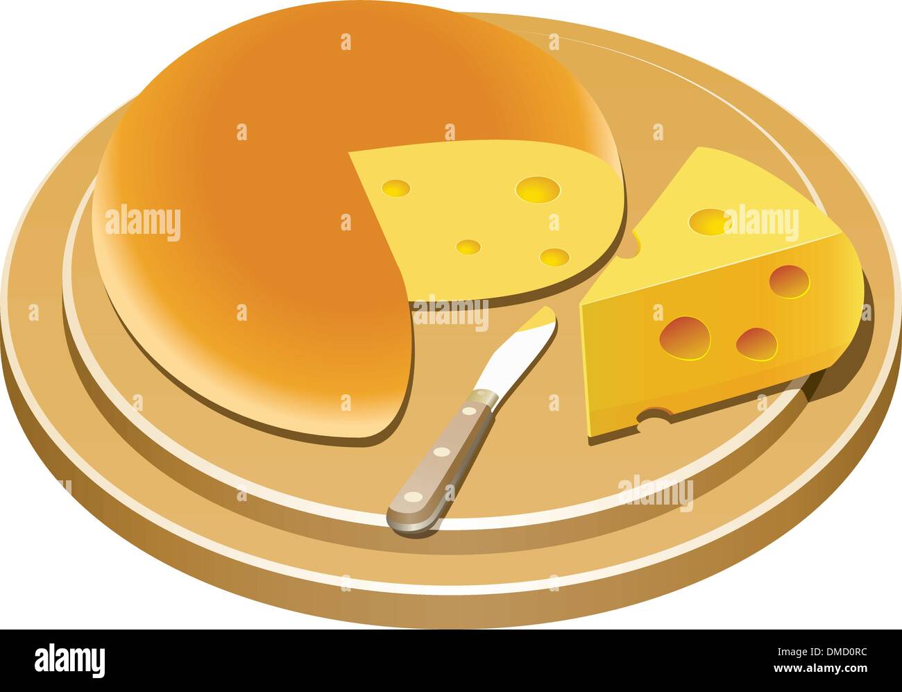 vector cheese and knife Stock Vector Image & Art - Alamy