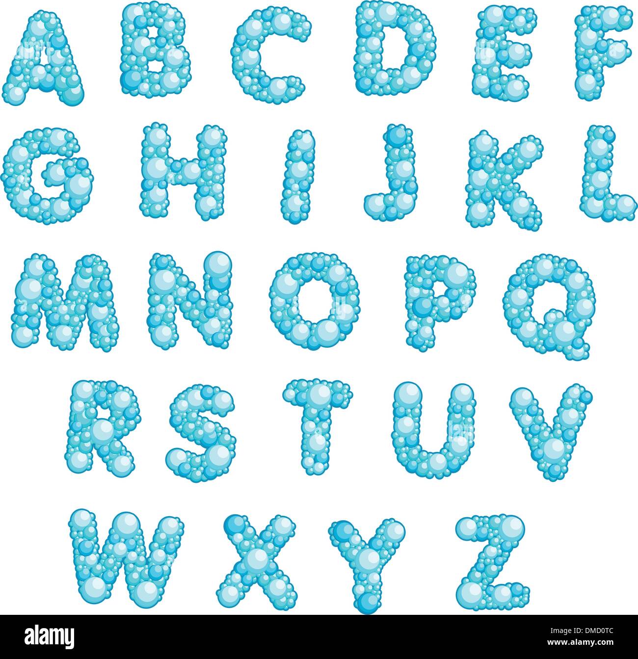 Alphabet with bubbles Stock Vector Image & Art - Alamy