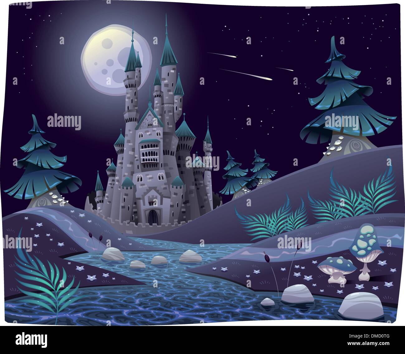 Summer cloud panorama Stock Vector Images - Alamy