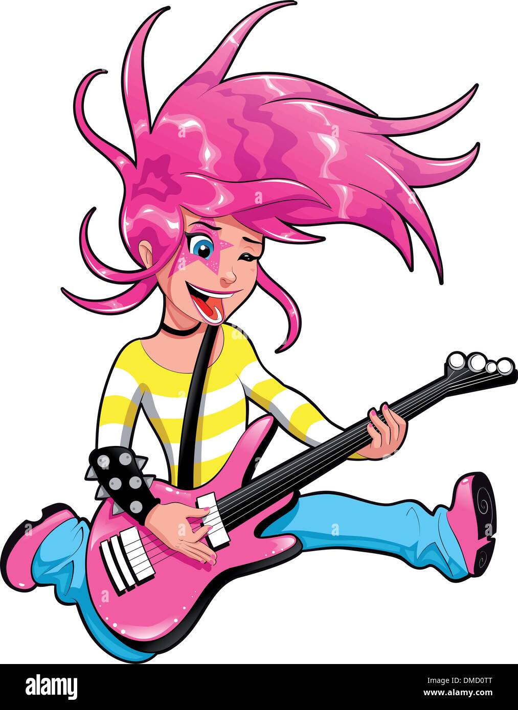 Teen musician Stock Vector Images - Alamy