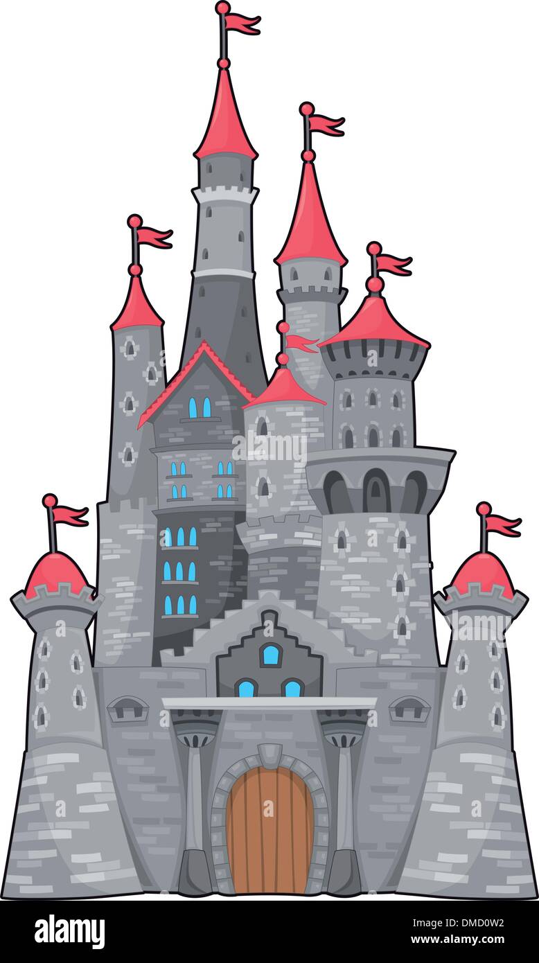 Medieval and fantasy castle Stock Vector Image & Art - Alamy
