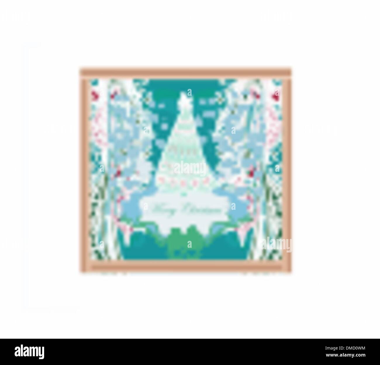 Abstract christmas tree card Stock Vector Image & Art - Alamy