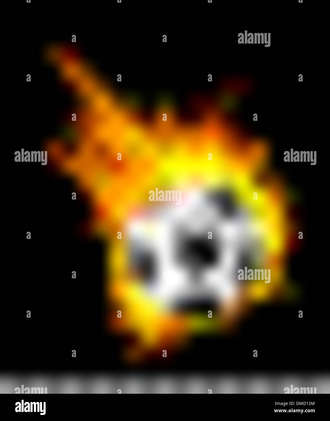 Illustration soccer ball on fire hi-res stock photography and images ...