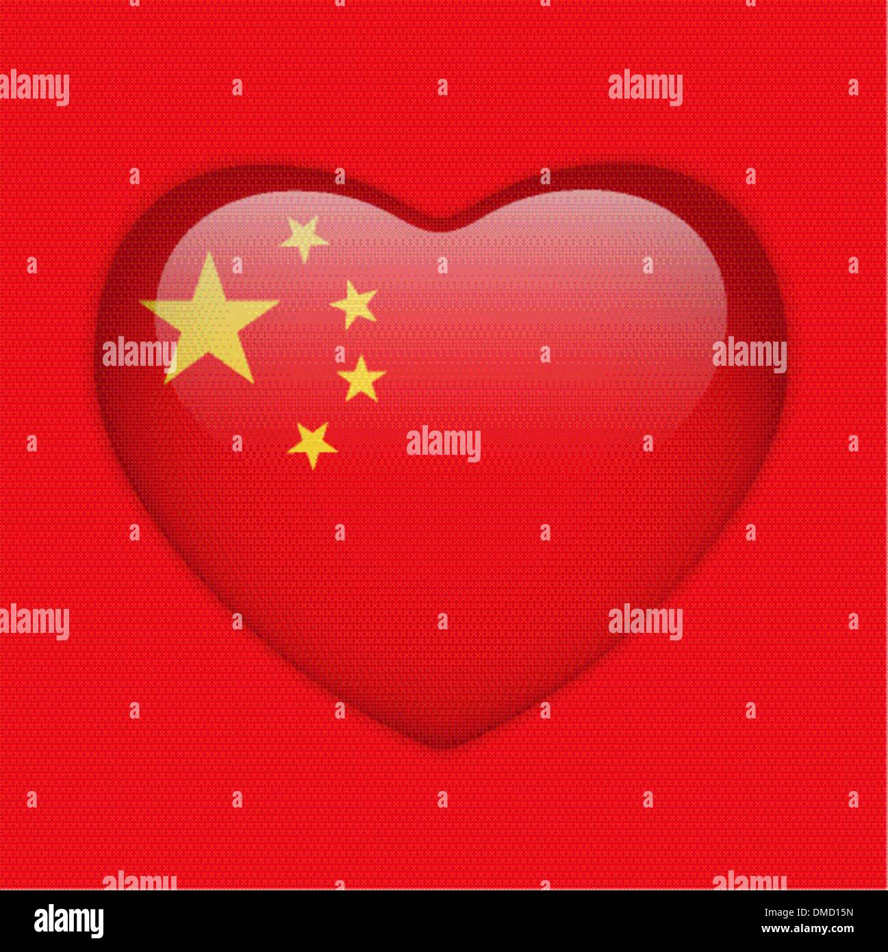 Glossy china flag hi-res stock photography and images - Alamy
