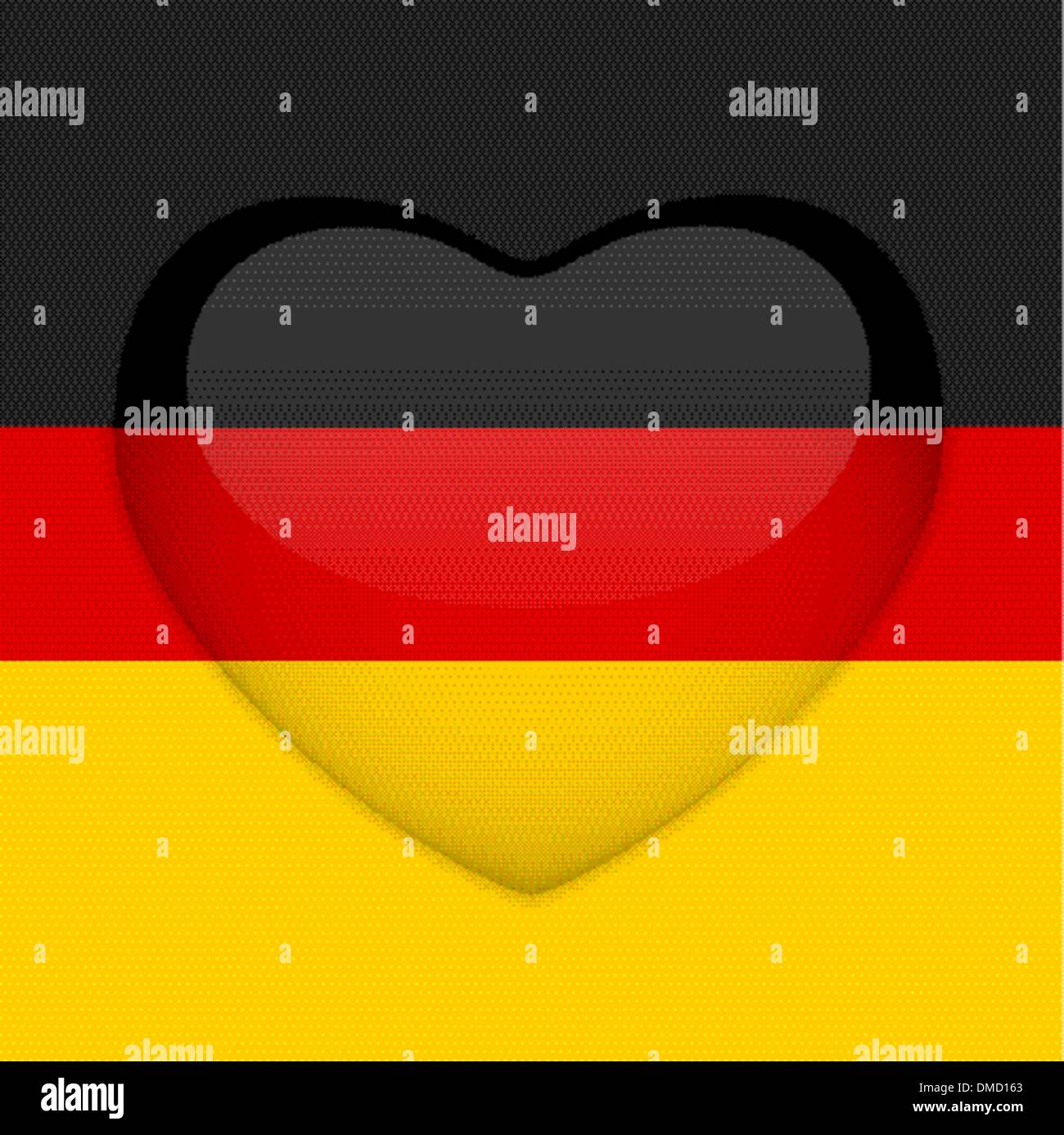 Germany flag heart hi-res stock photography and images - Alamy