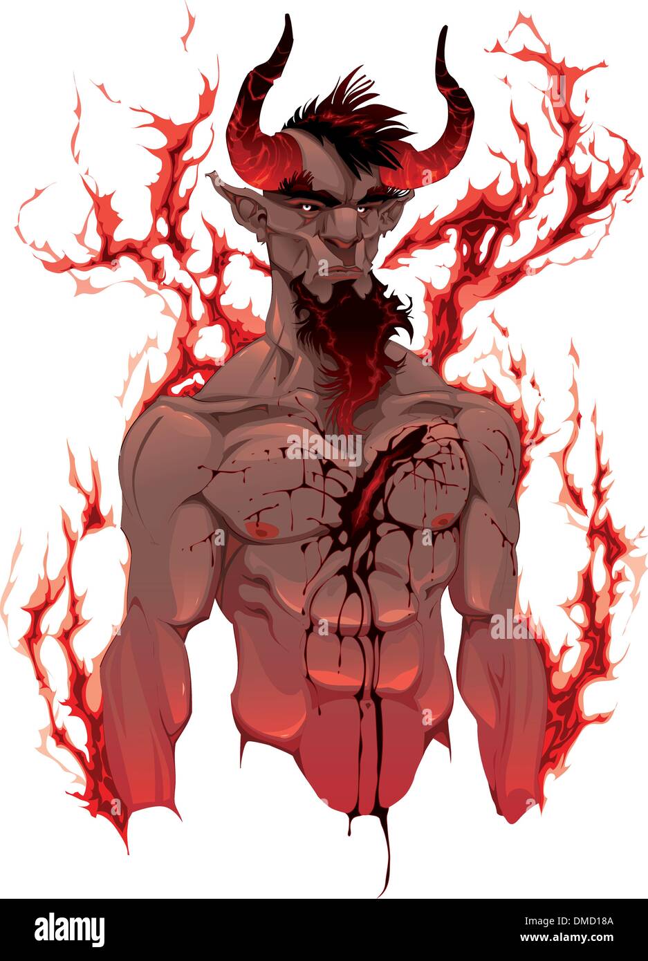 Fire Demons Stock Vector Images - Alamy