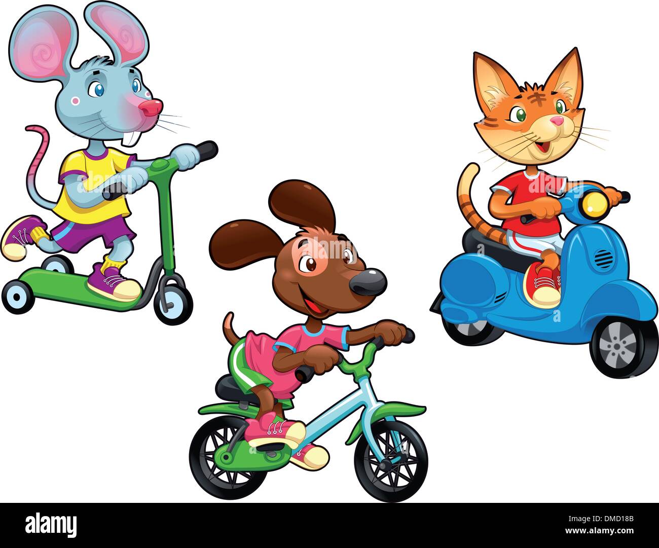 Animals on vehicles Stock Vector Image & Art - Alamy