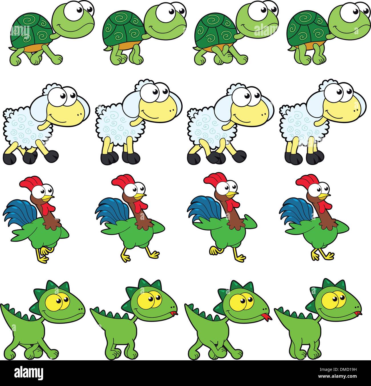 Animal Walking animations Stock Vector Image & Art - Alamy