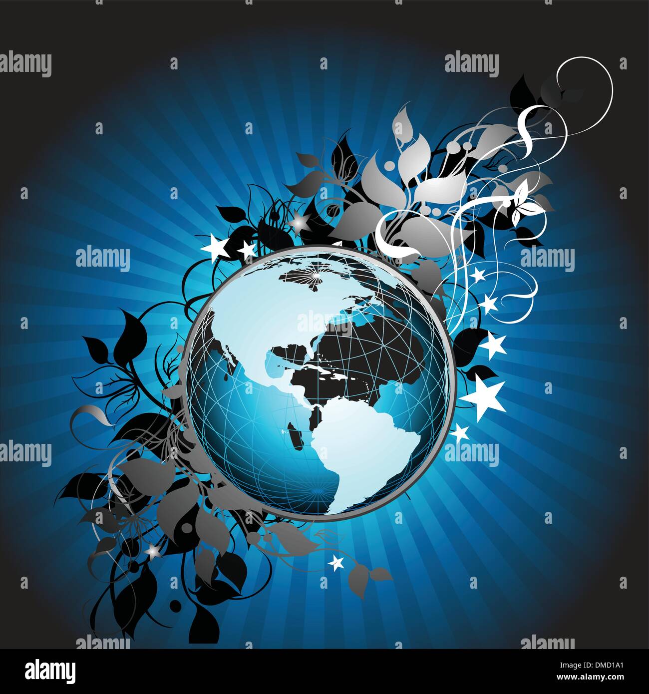 Floral Earth background Stock Vector Image & Art - Alamy