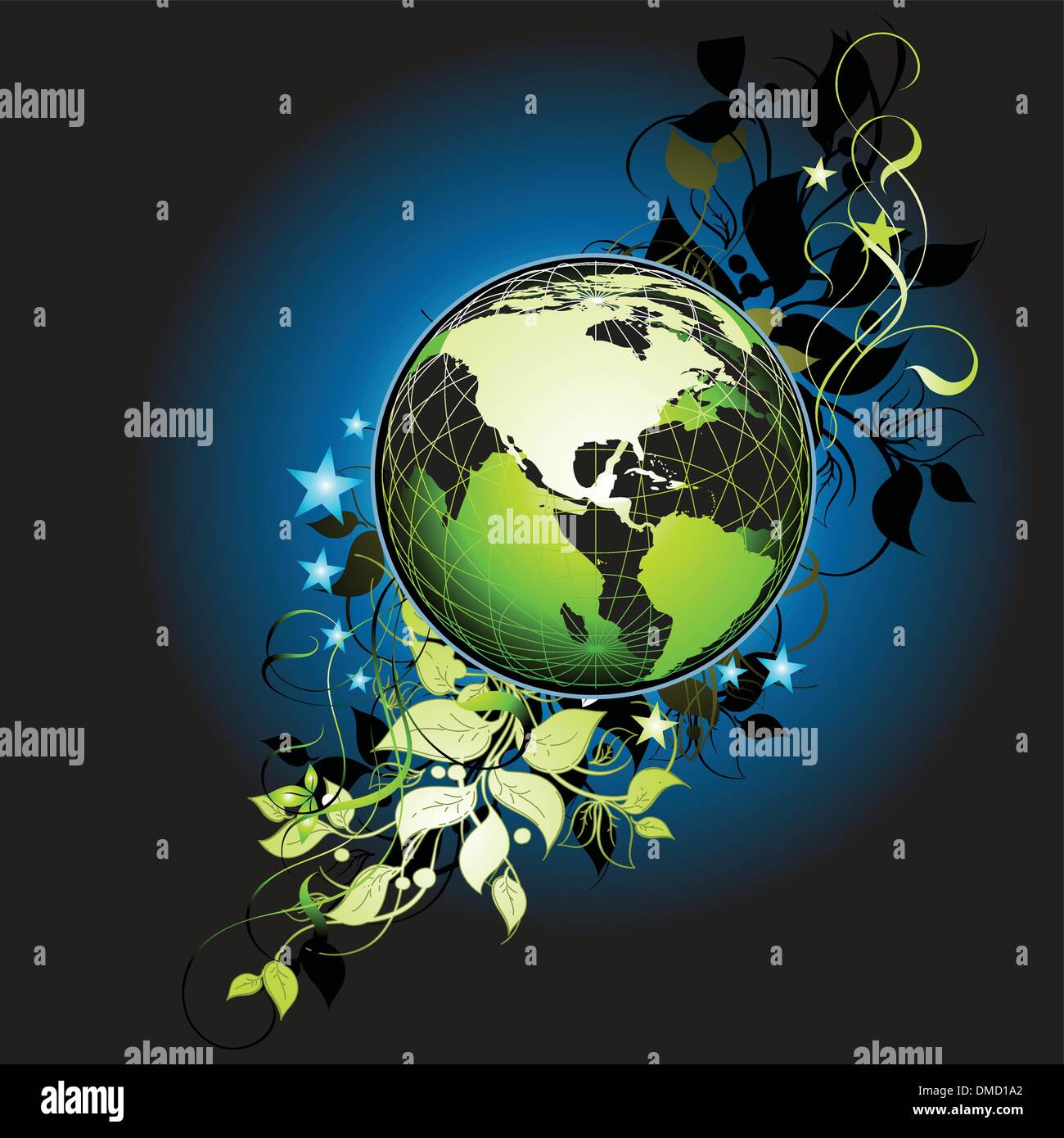 Floral Earth background Stock Vector Image & Art - Alamy
