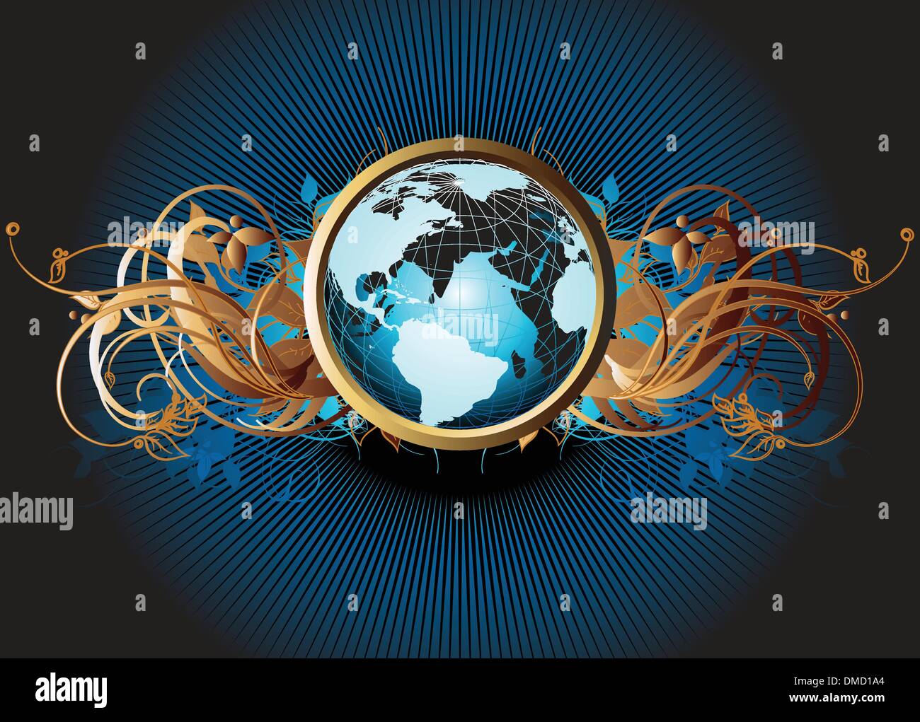 Floral Earth background Stock Vector Image & Art - Alamy