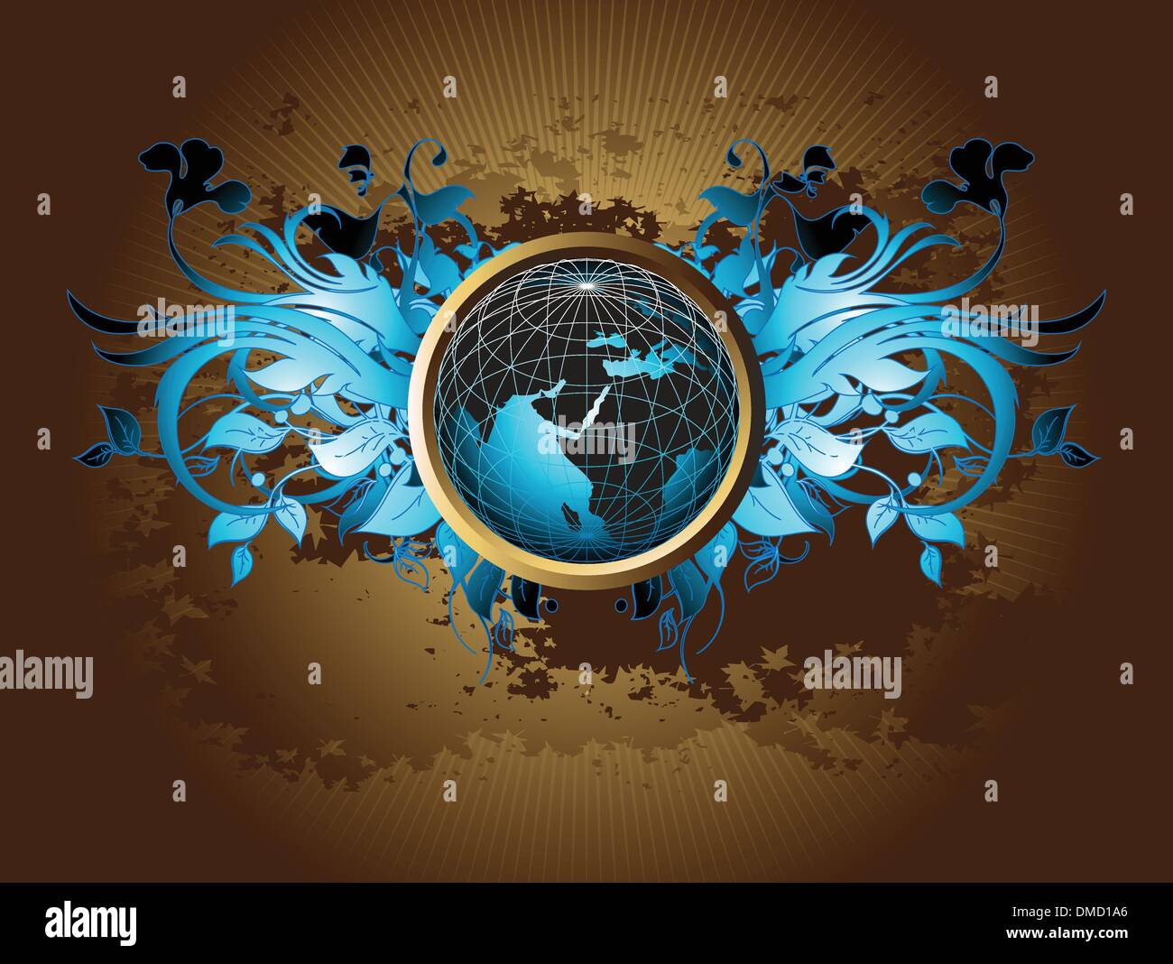 Floral Earth background Stock Vector Image & Art - Alamy