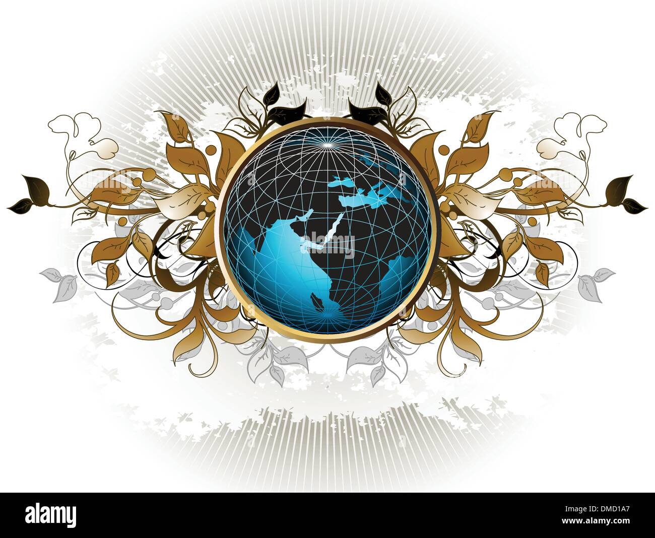 Floral Earth background Stock Vector Image & Art - Alamy