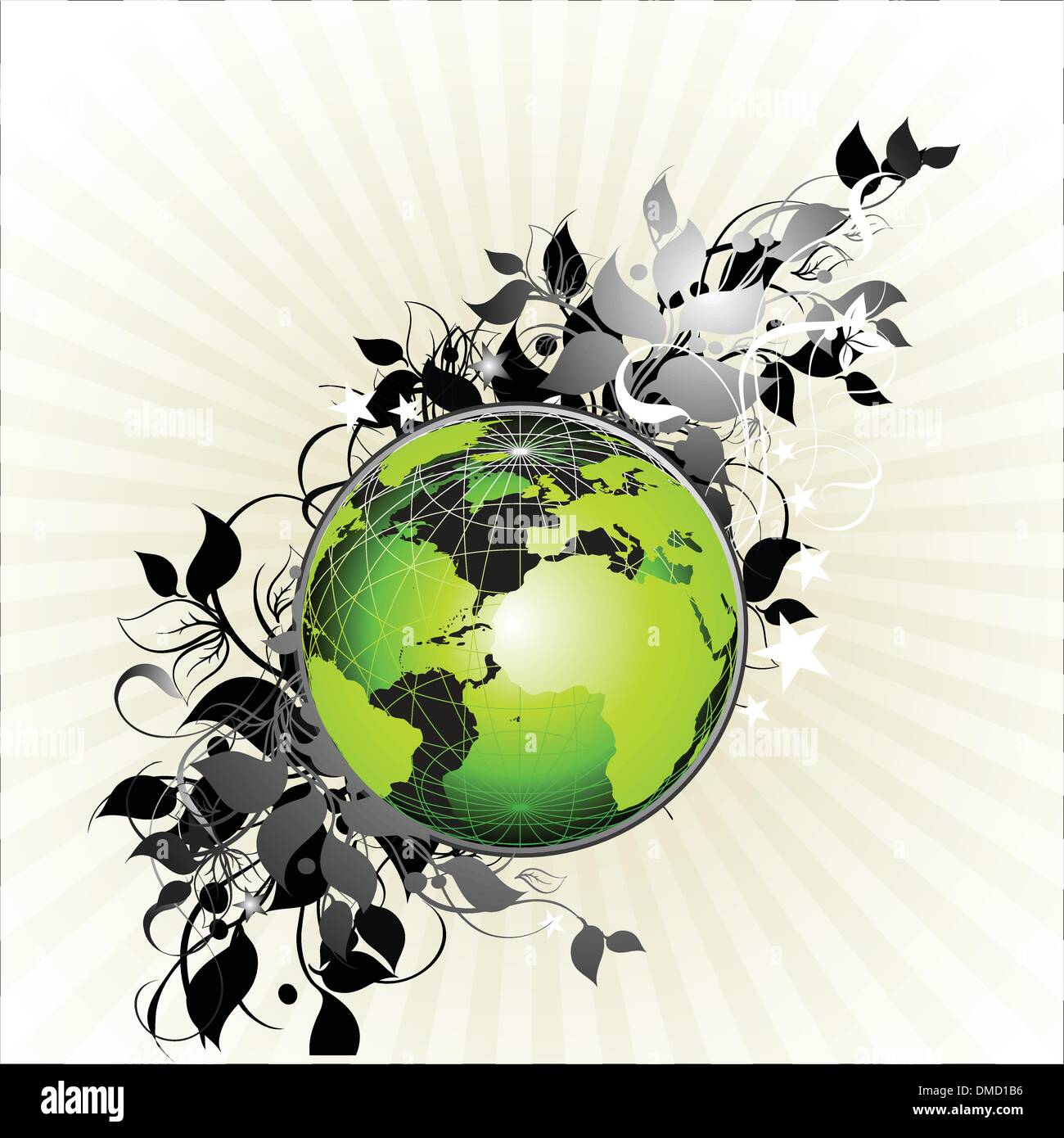 Floral Earth background Stock Vector Image & Art - Alamy