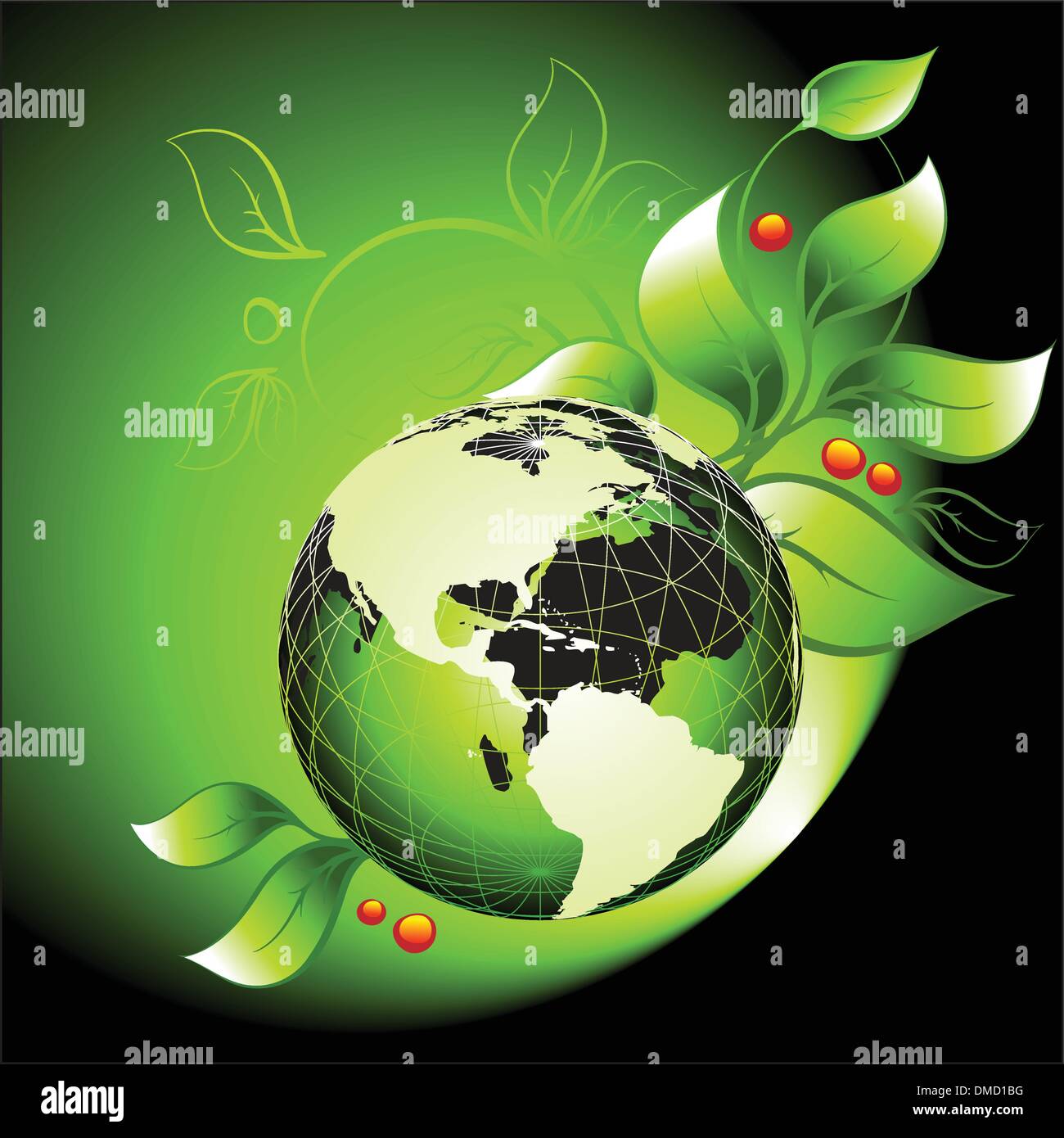 Floral Earth background Stock Vector Image & Art - Alamy