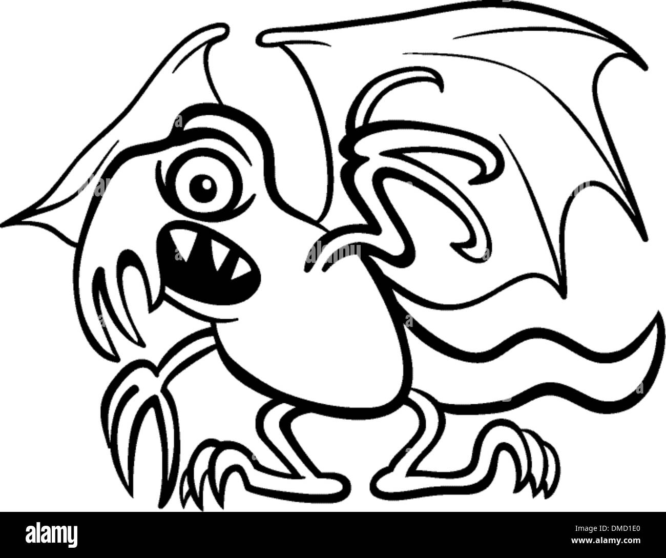 basilisk monster cartoon for coloring book Stock Vector Image & Art - Alamy