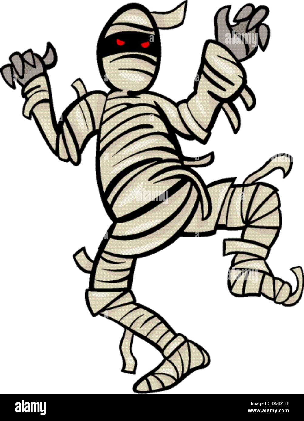 mummy monster cartoon illustration Stock Vector Image & Art - Alamy