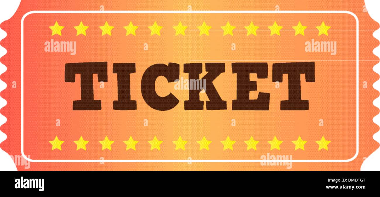 Retro orange vector Coupon isolated on white Stock Vector Image & Art ...