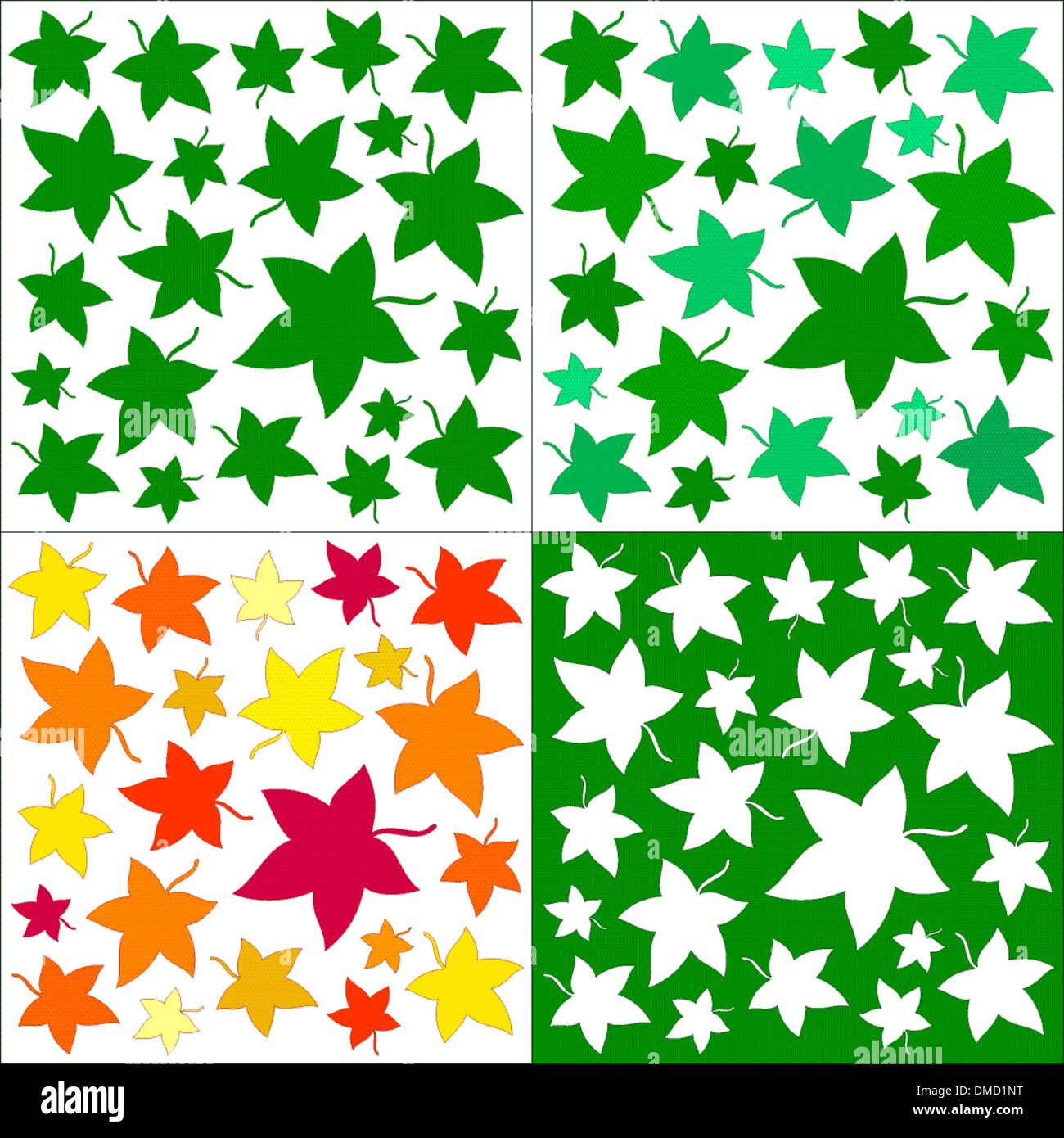 leaves backgrounds set Stock Vector Image & Art - Alamy