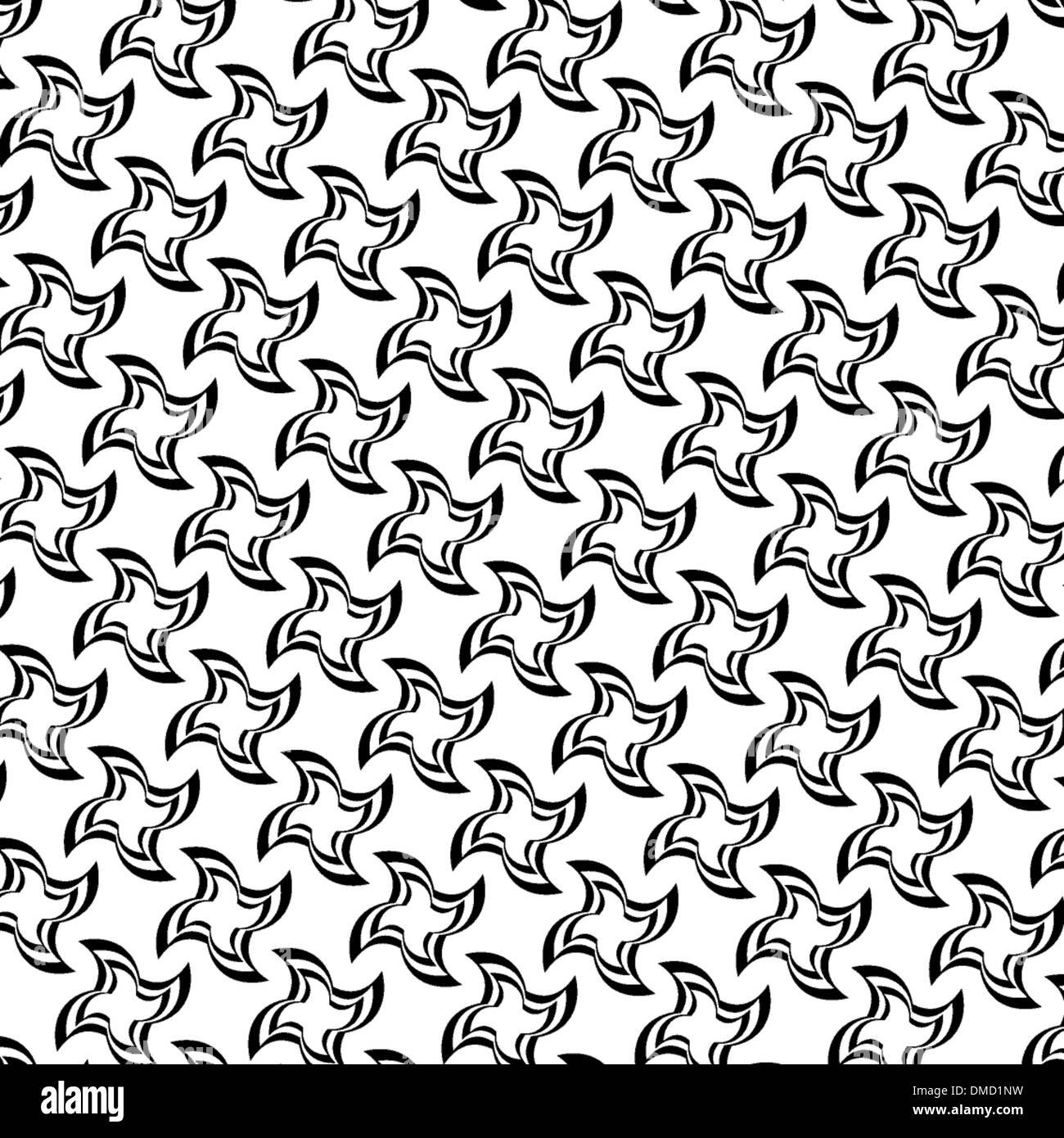 Seamless linear pattern stylish Black and White Stock Photos & Images ...