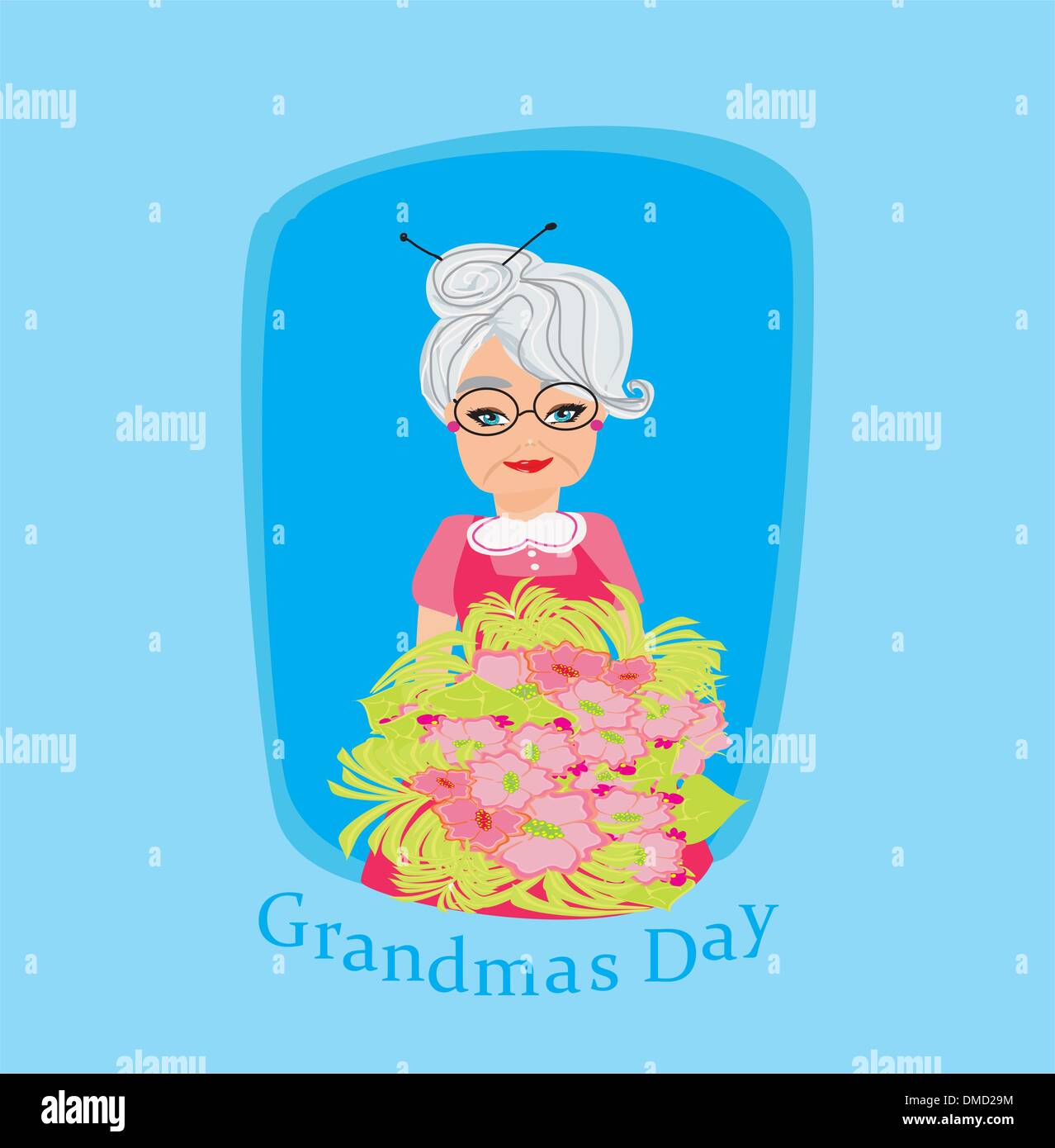 Bunch of flowers Stock Vector Images - Alamy