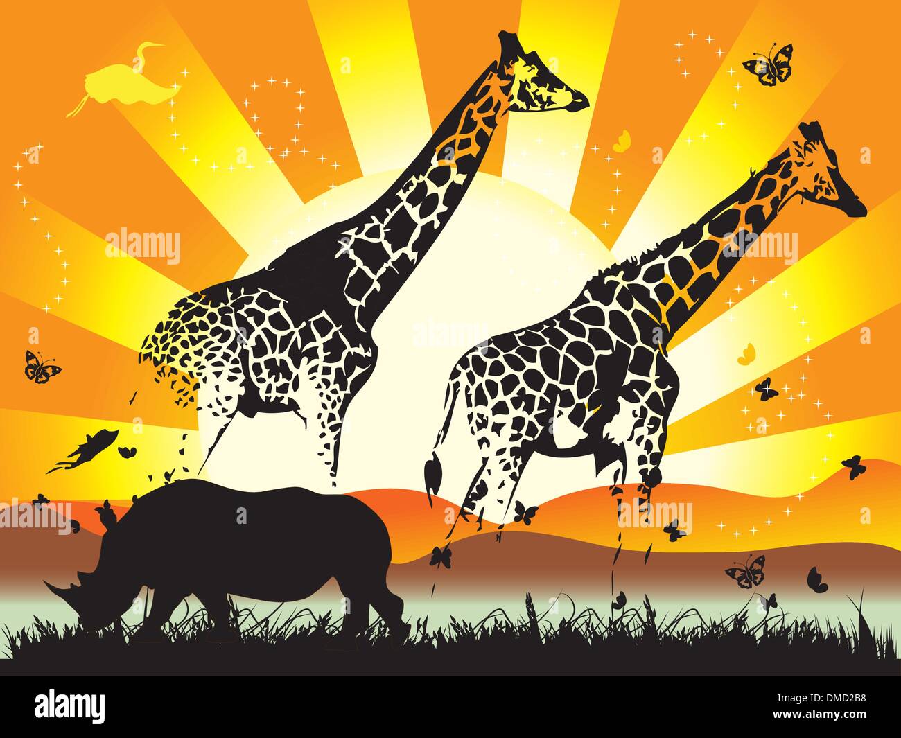 Summer nature walk Stock Vector Images - Alamy