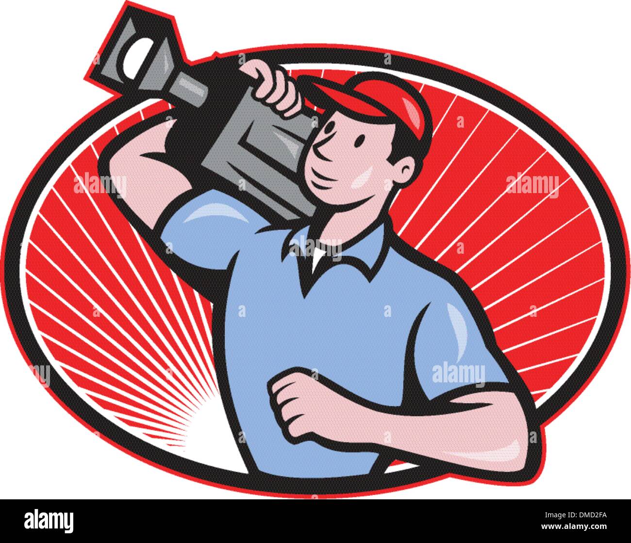 Camera man and crew Stock Vector Images - Alamy