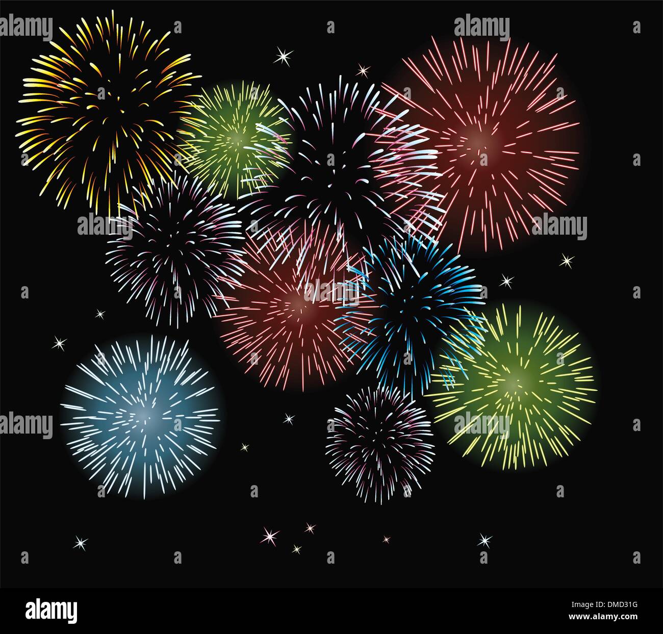 vector fireworks Stock Vector Image & Art - Alamy