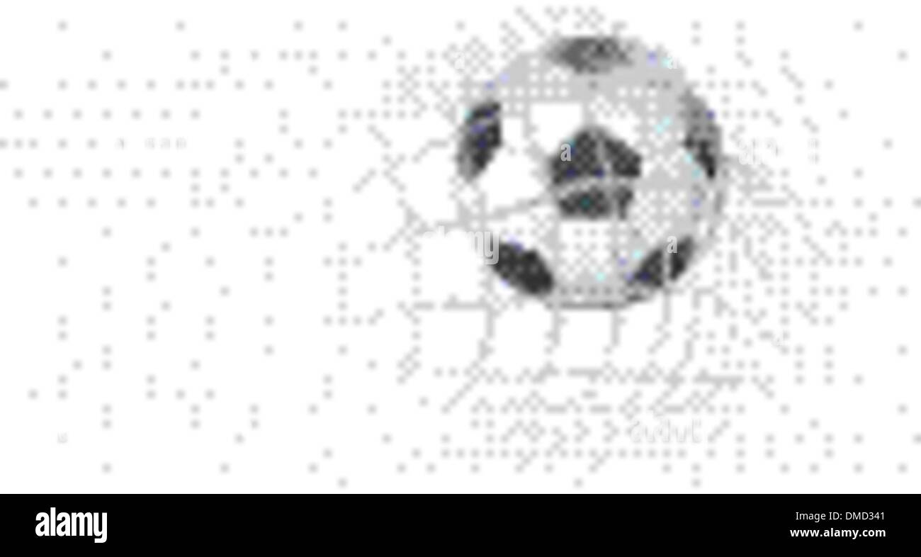 Football ball in goal Cut Out Stock Images & Pictures - Alamy