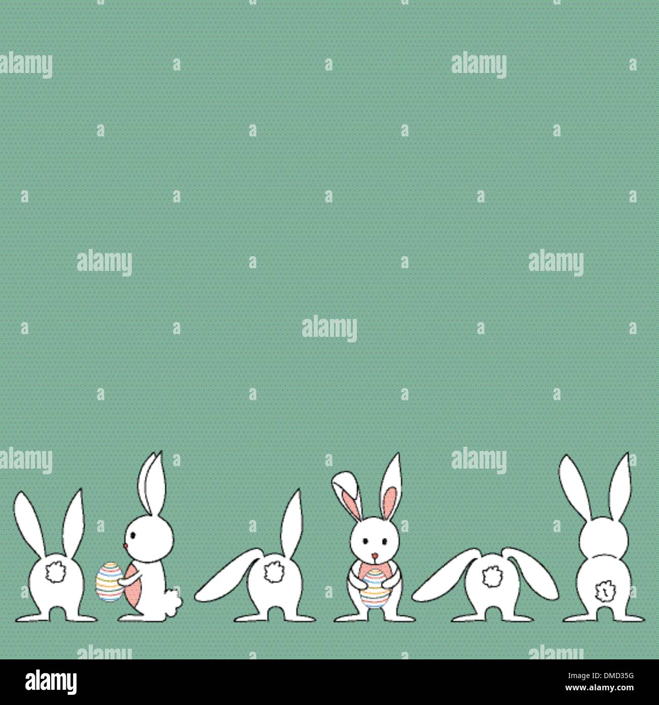 Cute easter bunny set Stock Vector Images - Alamy