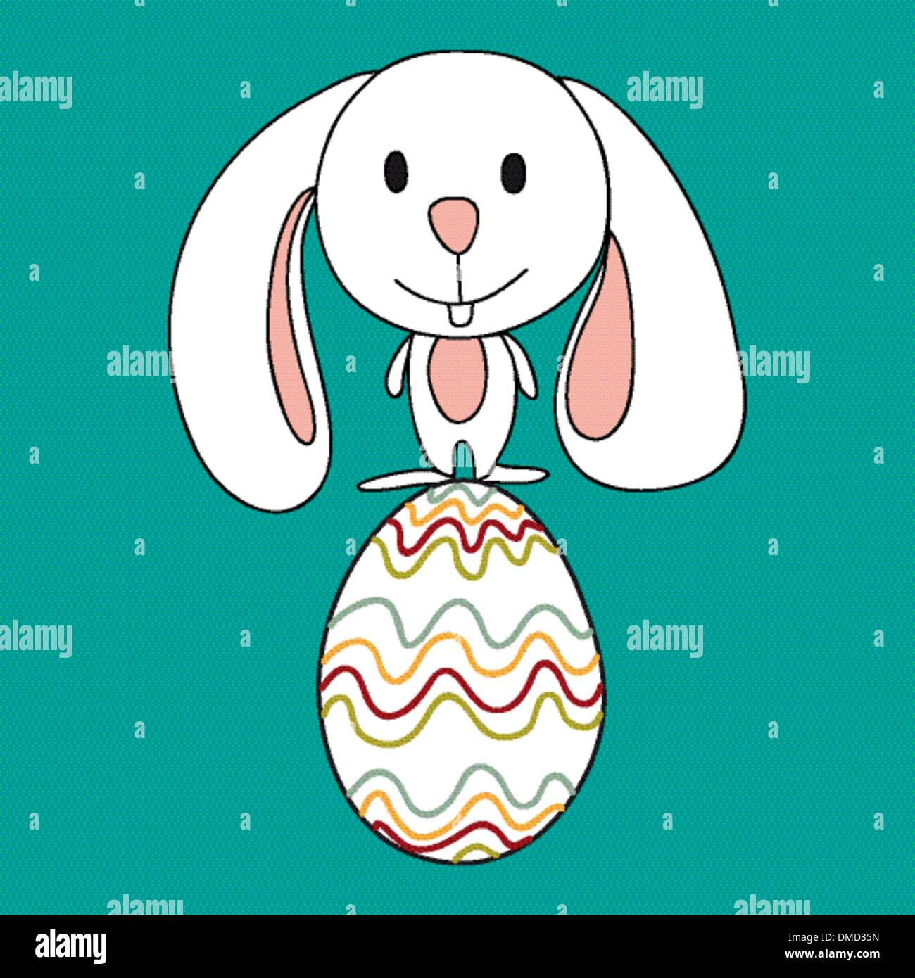 Cute baby rabbit in Stock Vector Images - Alamy