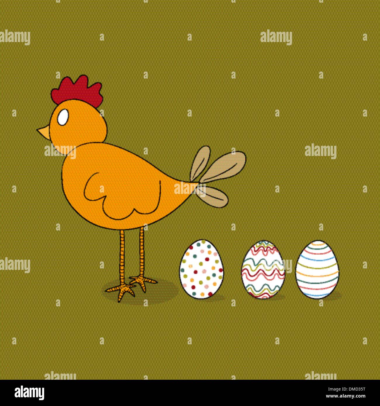 Chicken eggs hen symbol Stock Vector Images - Alamy