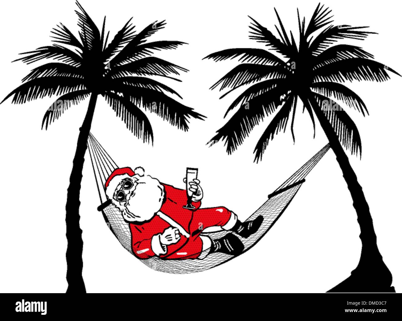 Christmas santa hat claus Stock Vector Images - Alamy