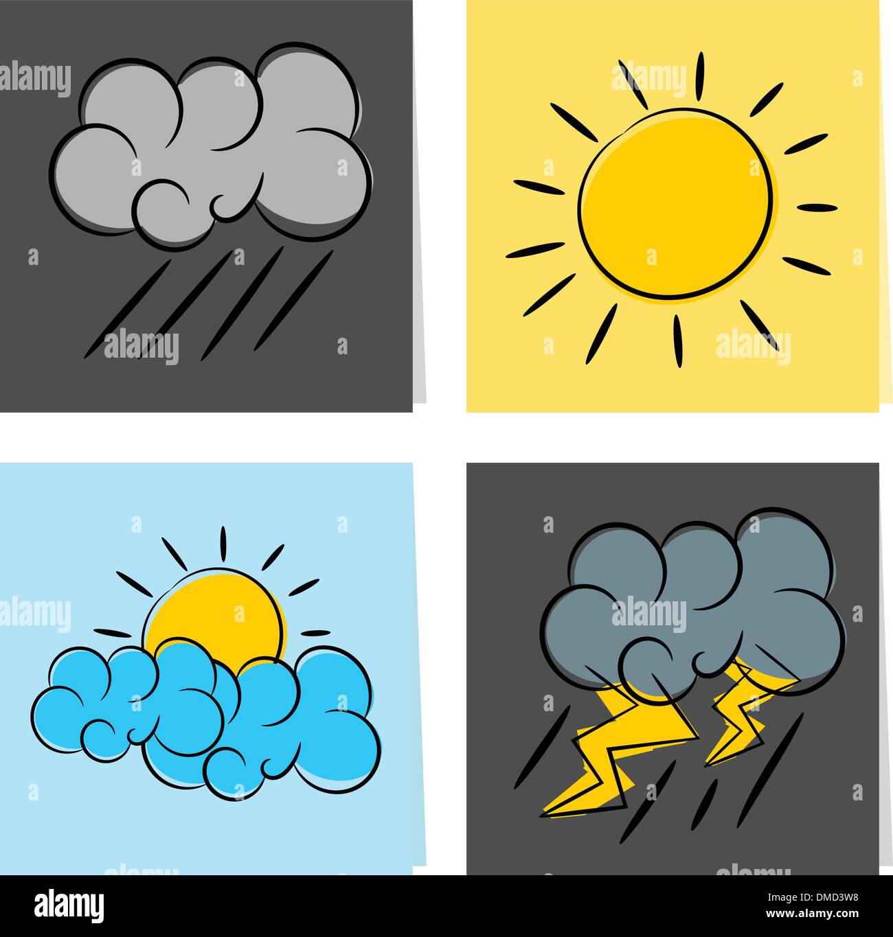 weather icon illustration Stock Vector Image & Art - Alamy