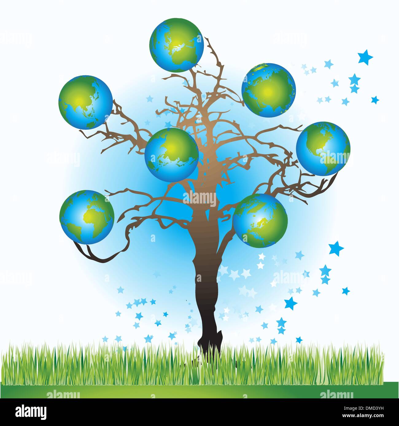 Spring star map Stock Vector Images - Alamy