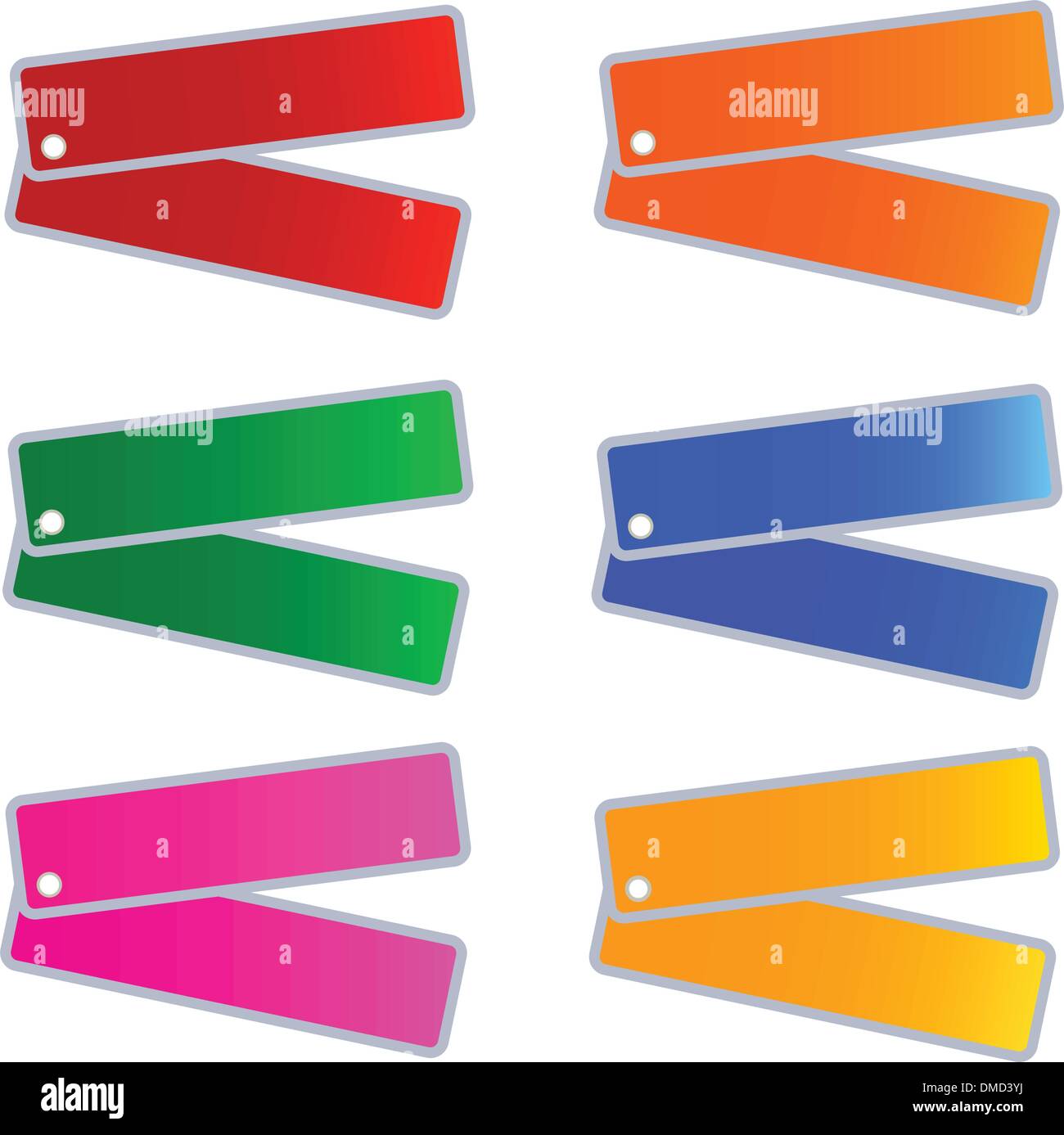 An Illustration Set of Muti Colors Labels Stock Vector Image & Art - Alamy