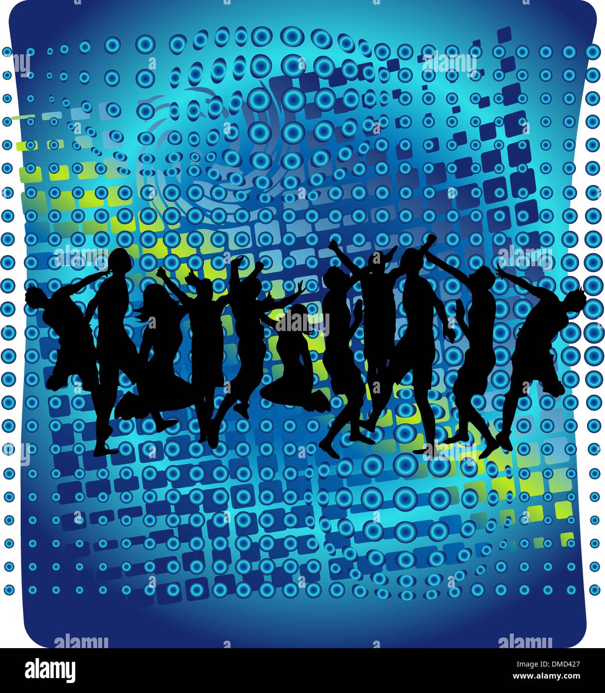 Club life, people dance, flowing frame Stock Vector Image & Art - Alamy