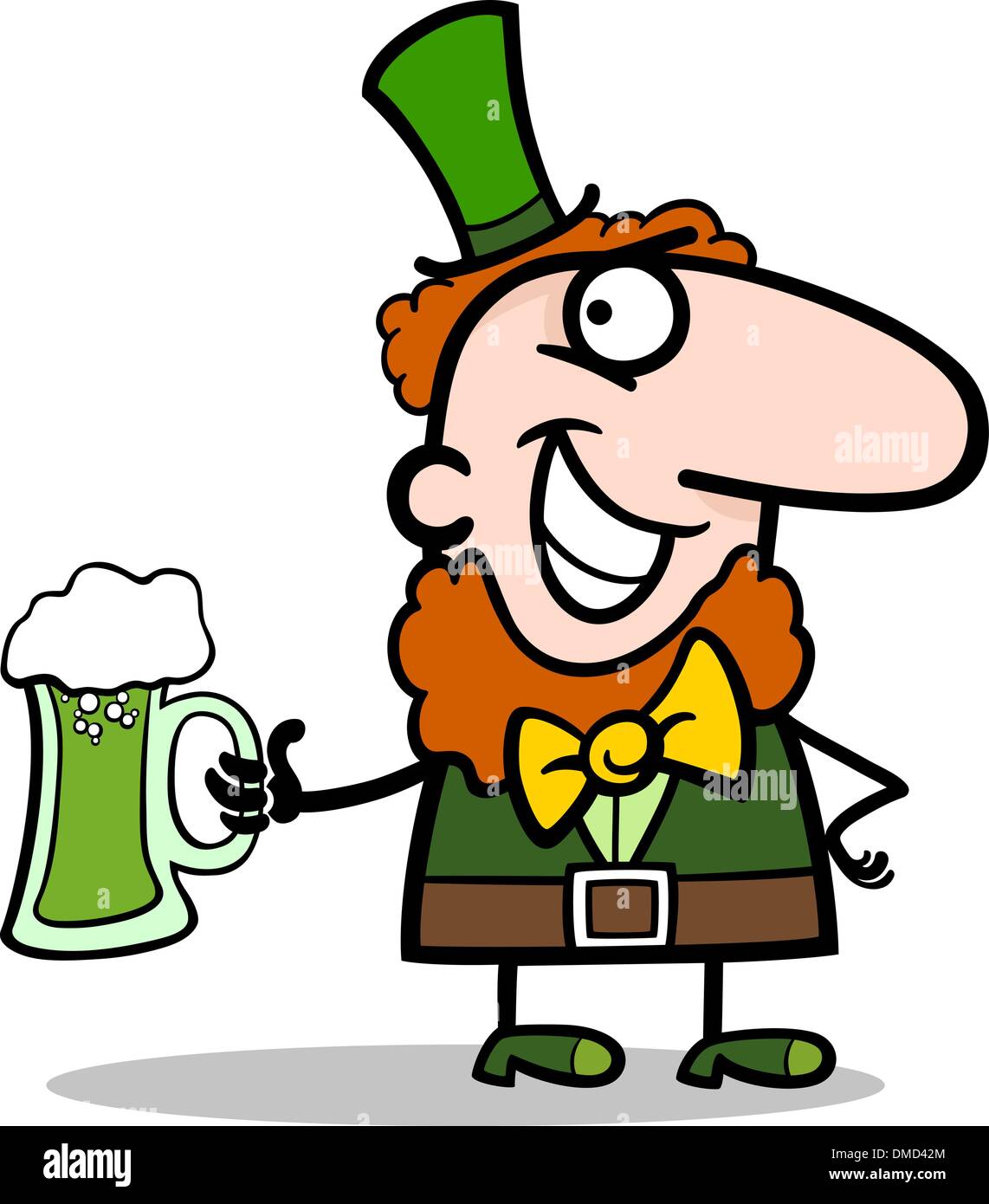 Cheerful glass beer cartoon Stock Vector Images - Alamy