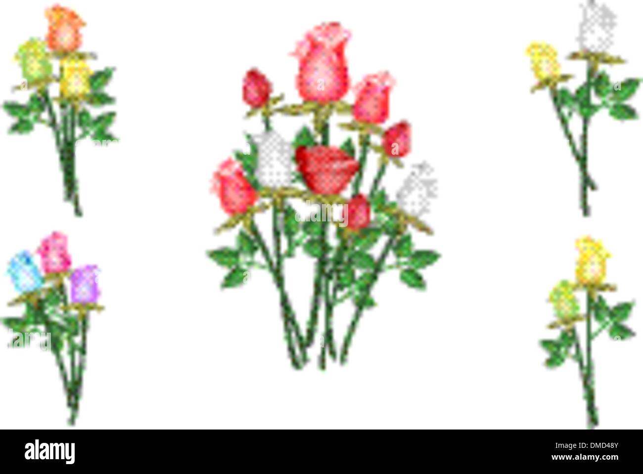Scented bouquet Stock Vector Images - Alamy