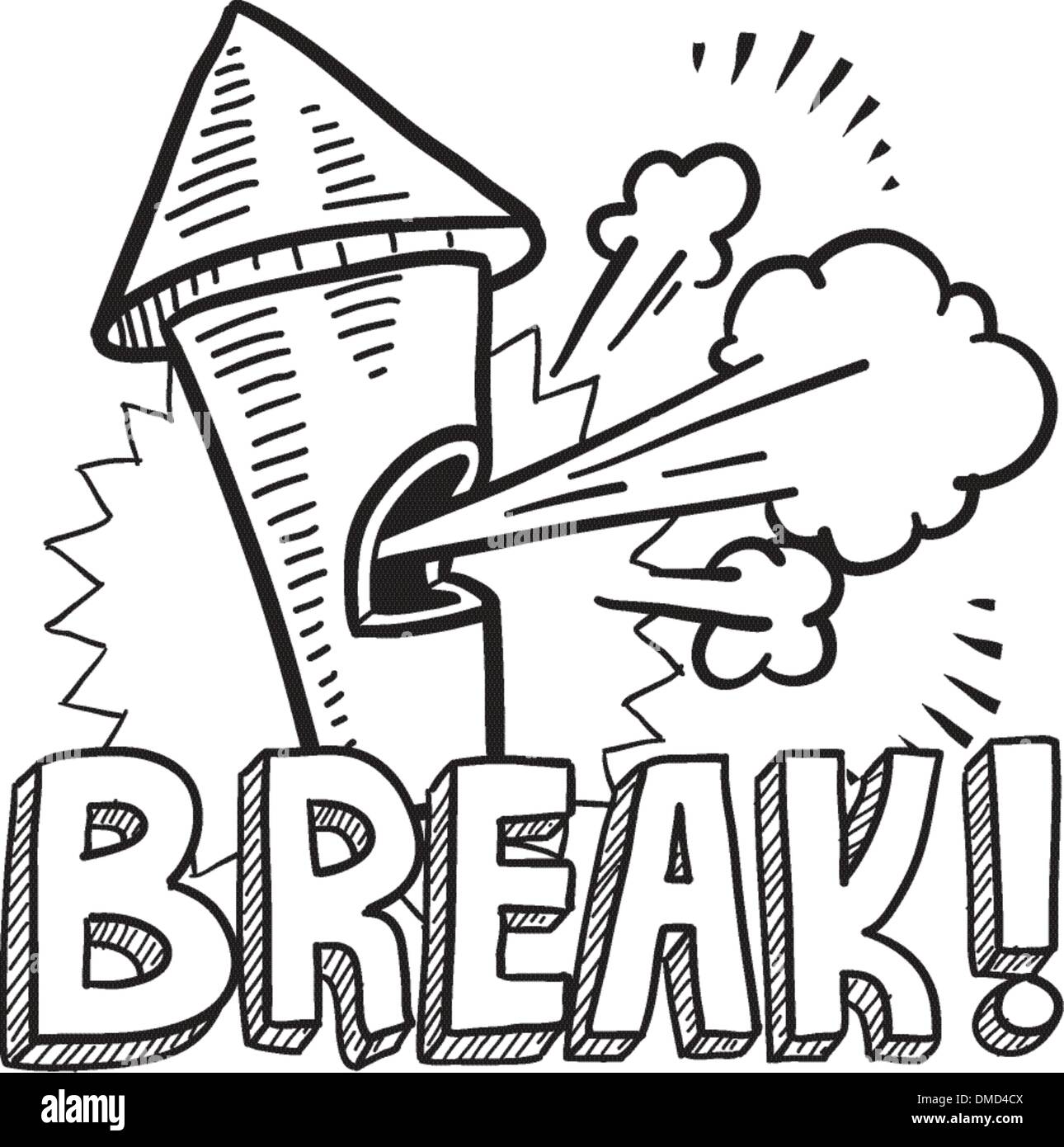 Break from work sketch Stock Vector Image & Art - Alamy