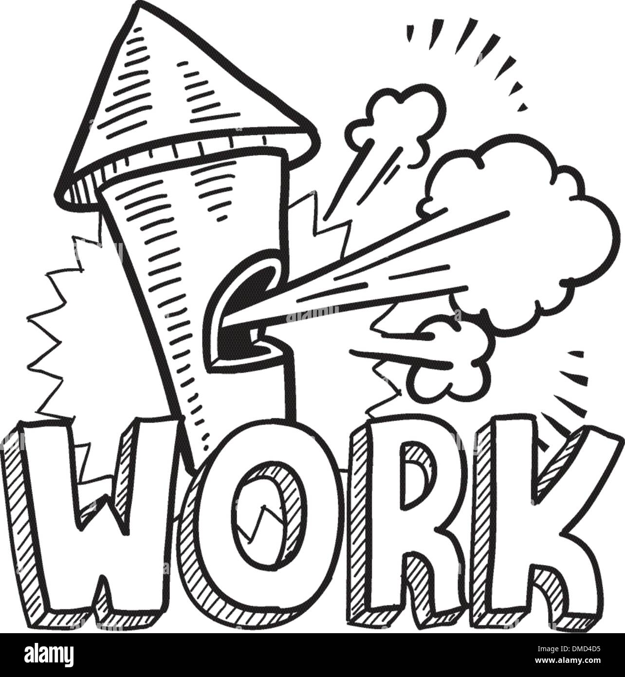 Work whistle sketch Stock Vector Image & Art - Alamy