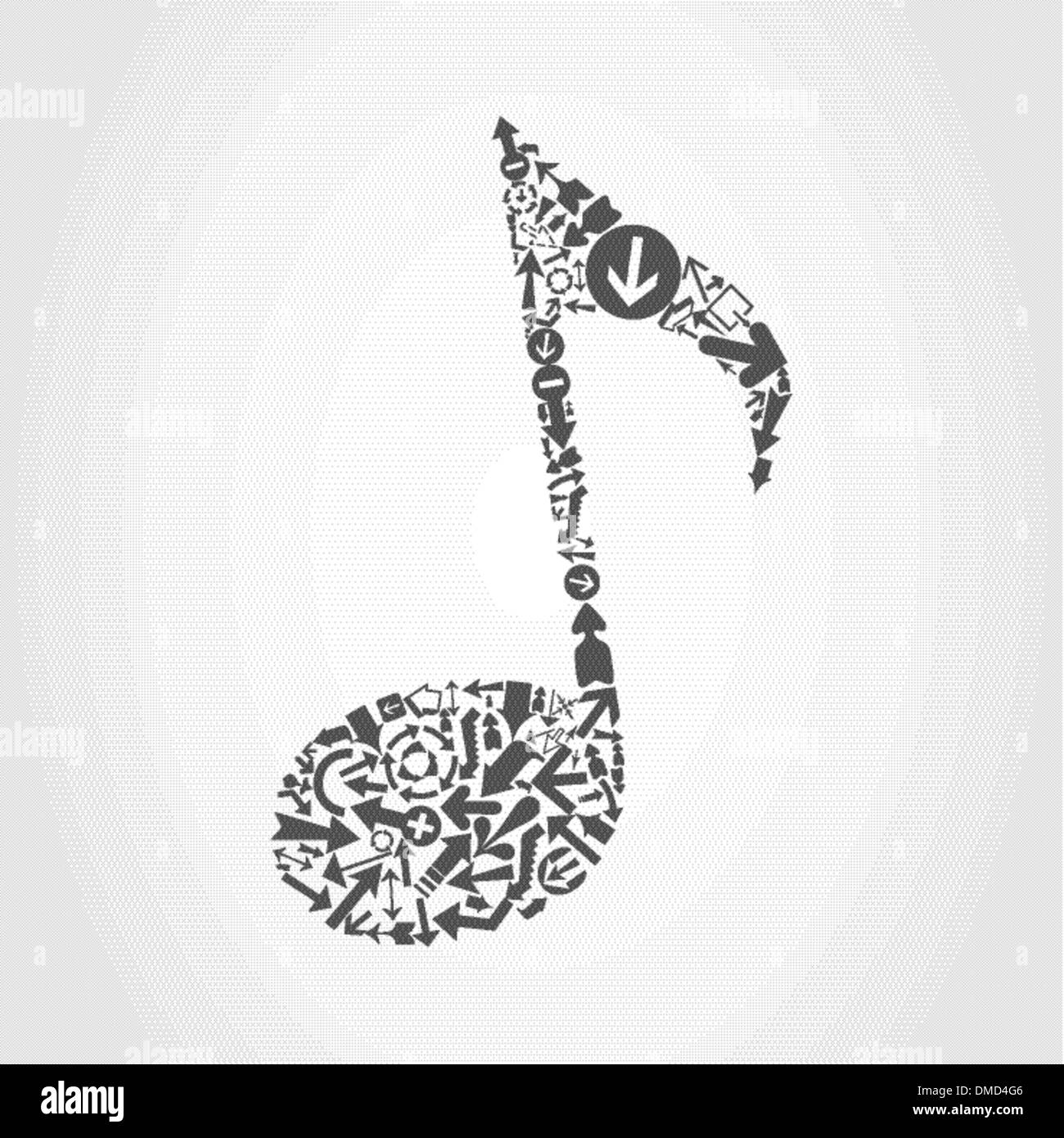 Arrow the note Stock Vector Image & Art - Alamy